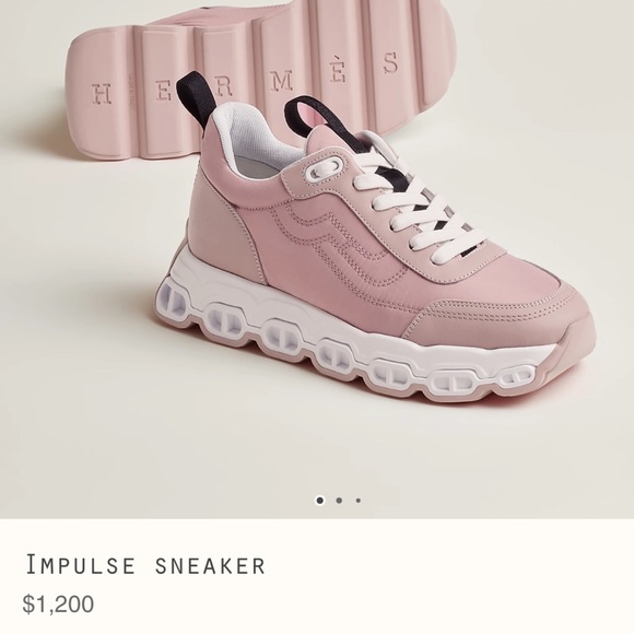 Hermes | Shoes | Hermes Impulse Sneaker Color Rose Porcelain | Poshmark